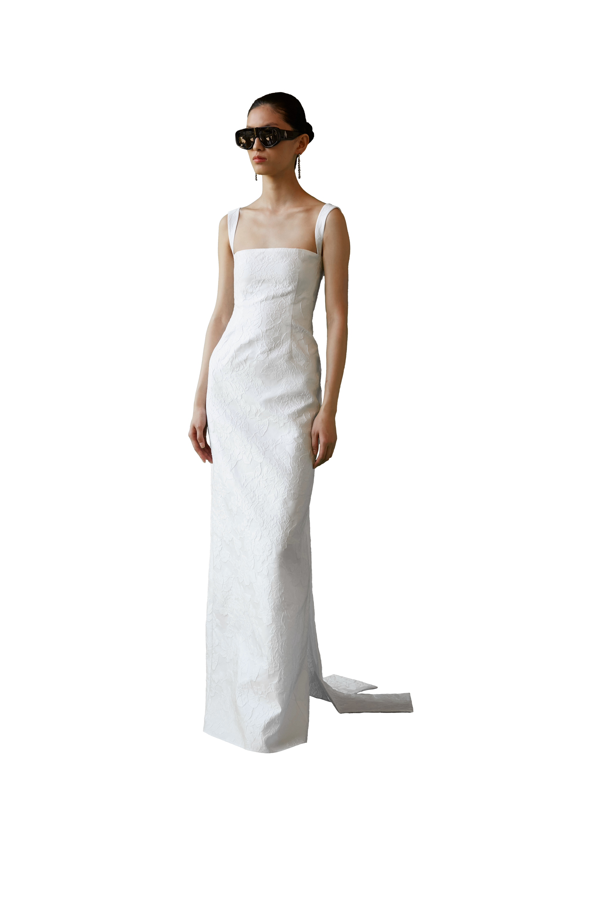 STYLE 106 // COLUMN GOWN WITH SASHES – THE OWN STUDIO