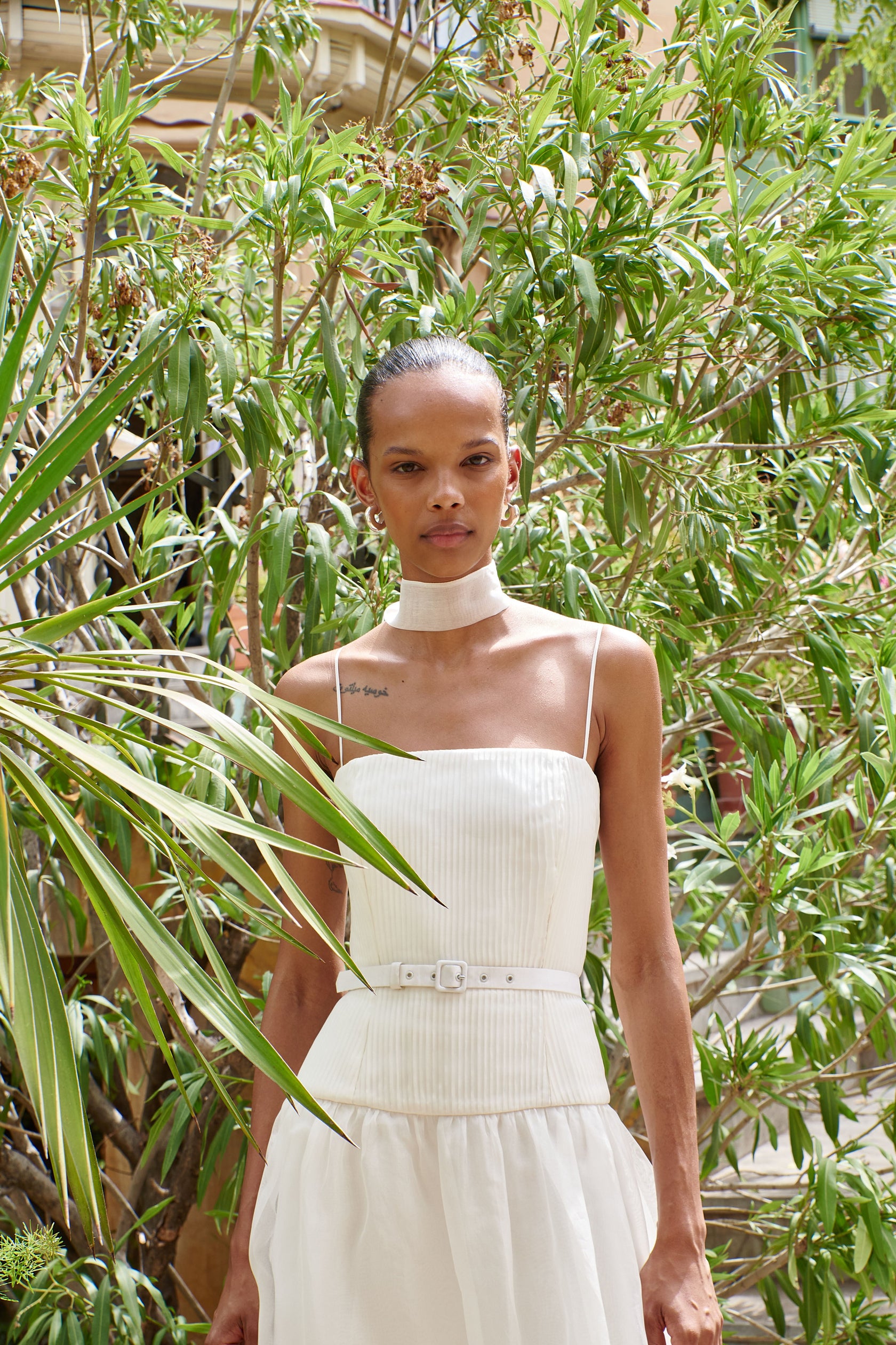 STYLE 095 // PLEATED ORGANZA GOWN WITH DROP WAIST – THE OWN STUDIO